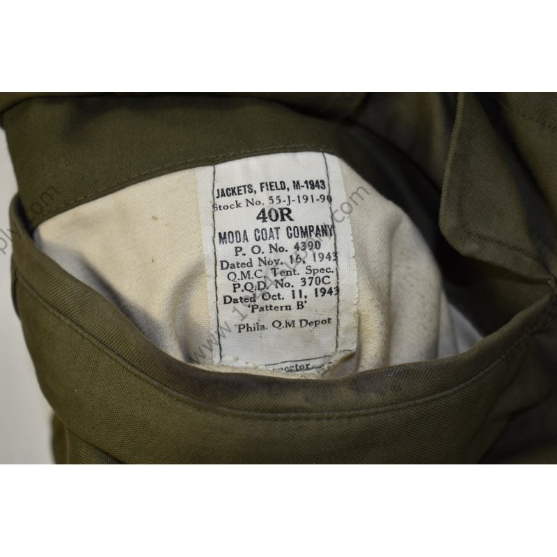 M-1943 jacket, size 40R