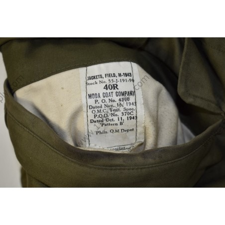 M-1943 jacket, size 40R