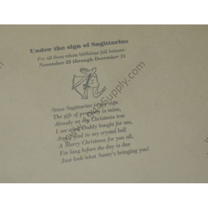 Varga Pin Up Calendar of 1942 & envelope